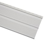 Master Flow 4 in. Resin Circular Mini Wall Louver Soffit Vent in White ...