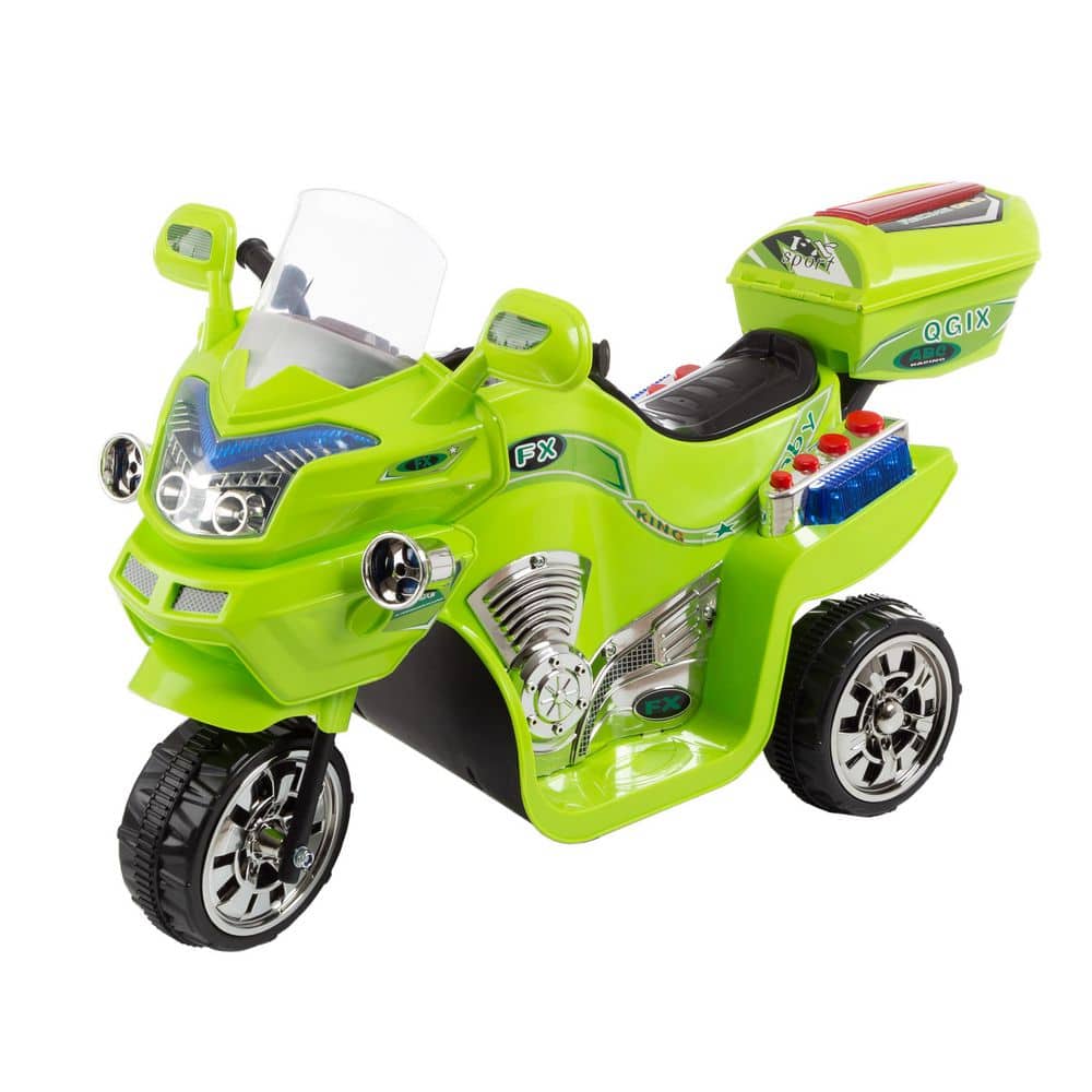 Lil Rider 3-Wheel Electric Motorcycle, Green 80-109G - The Home Depot