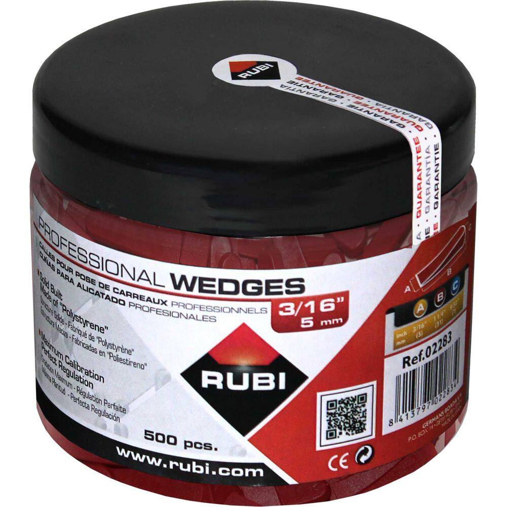 Rubi 3/16 in. Wedges for Wall Tile (500 pack) 2283 - The Home Depot