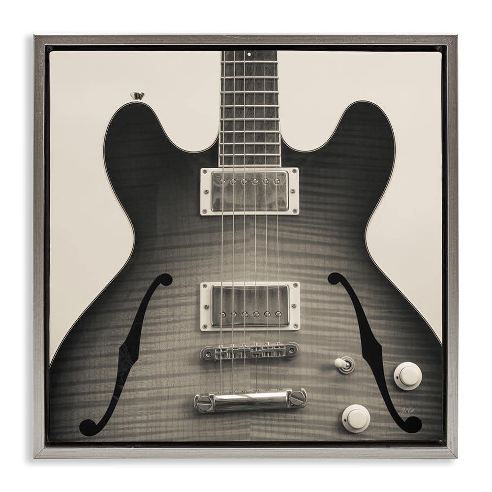 Stupell Industries Classy Electric Guitar by Deborah Revell Gray ...