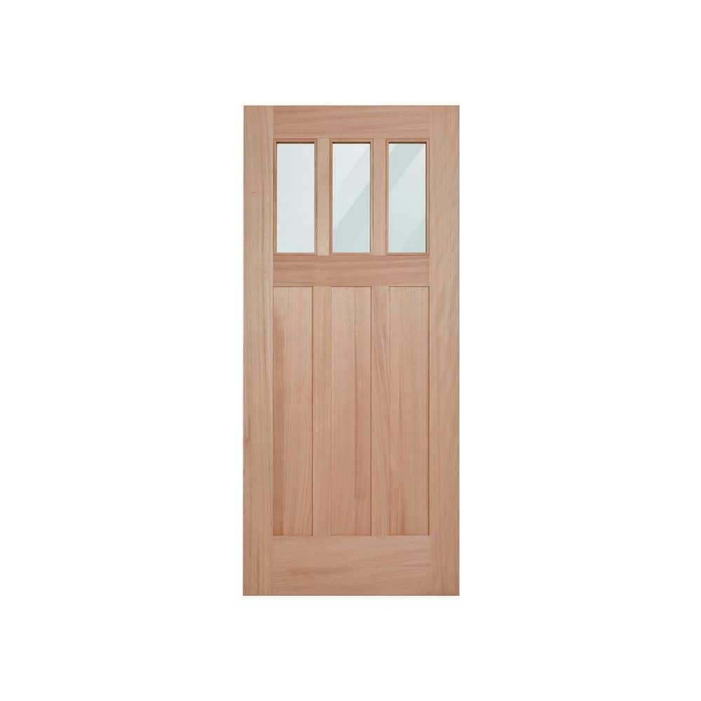 ETO DOORS Rancho 36 in. x 96 in. Craftsman Universal Handing 3-Lite ...