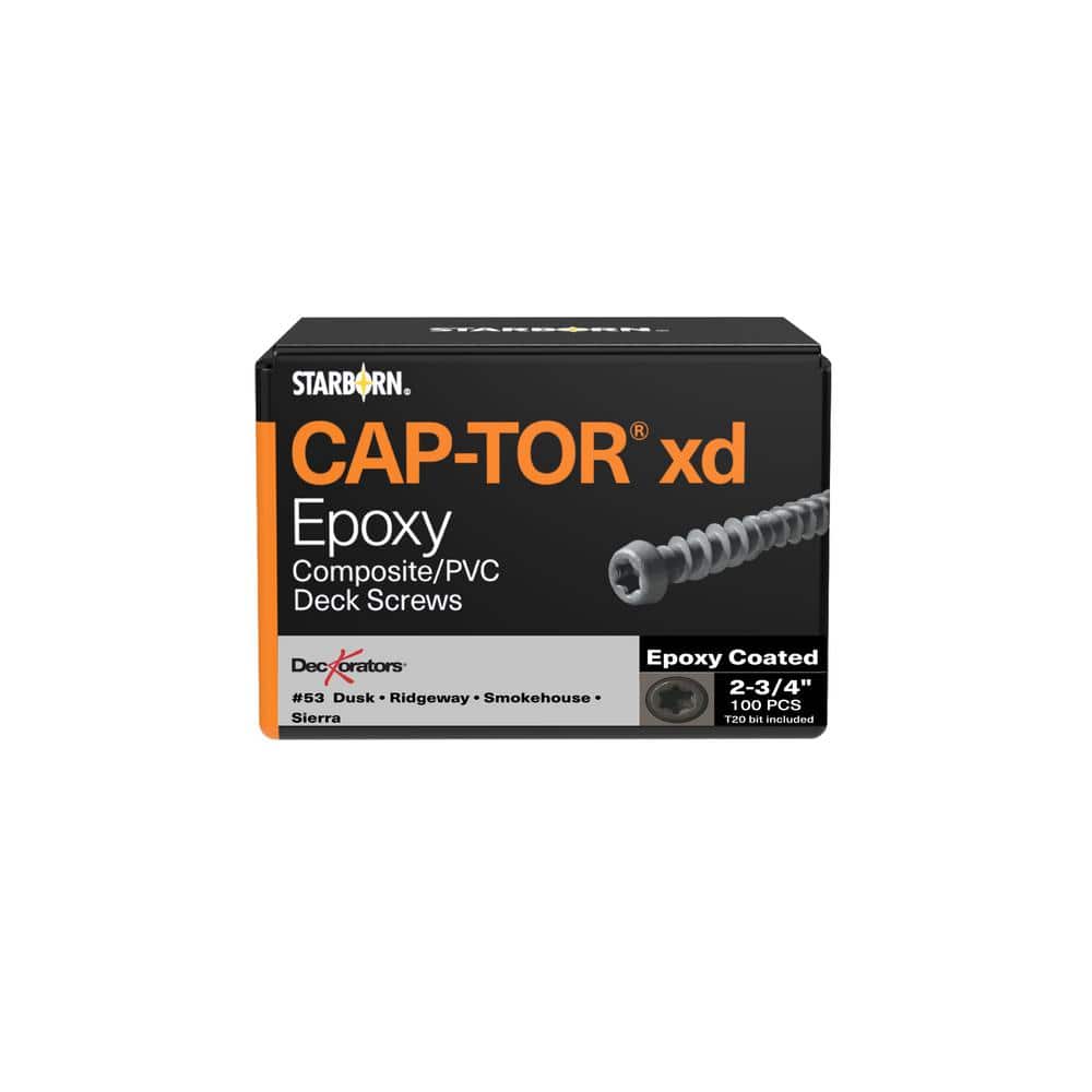 Deckorators #10 x 1-7/8 in. Star Trim Head Epoxy Coated Steel Fascia ...