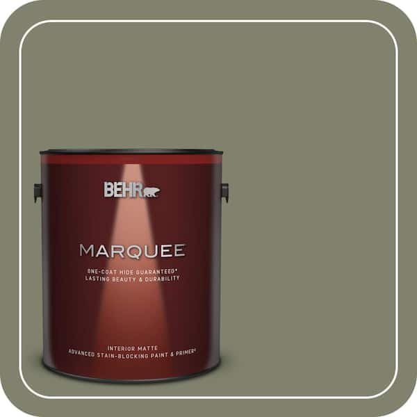 BEHR MARQUEE 1 gal. #PPU10-18 Lizard Green Matte Interior Paint ...