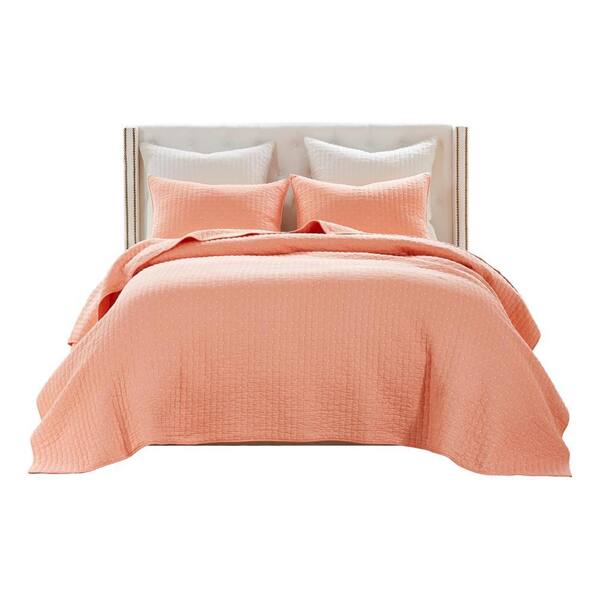 Benjara Orange Cotton Standard Sham (Set of 3) BM319643 - The Home Depot