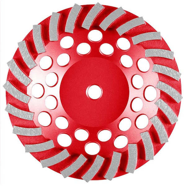 Milwaukee 5 in. Diamond Segmented-Turbo Cup Wheel 49-93-7790 - The Home ...