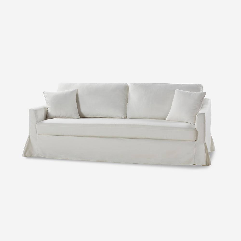 JAYDEN CREATION Wilfried Modern 80.7 in. W Flared Arm Polyester ...