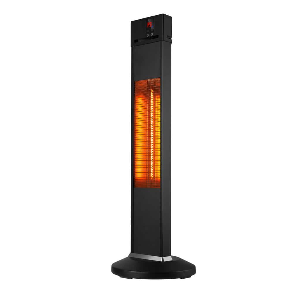 Edendirect 1500-Watt 31.69 in.Electric Black Portable Vertical Infrared ...
