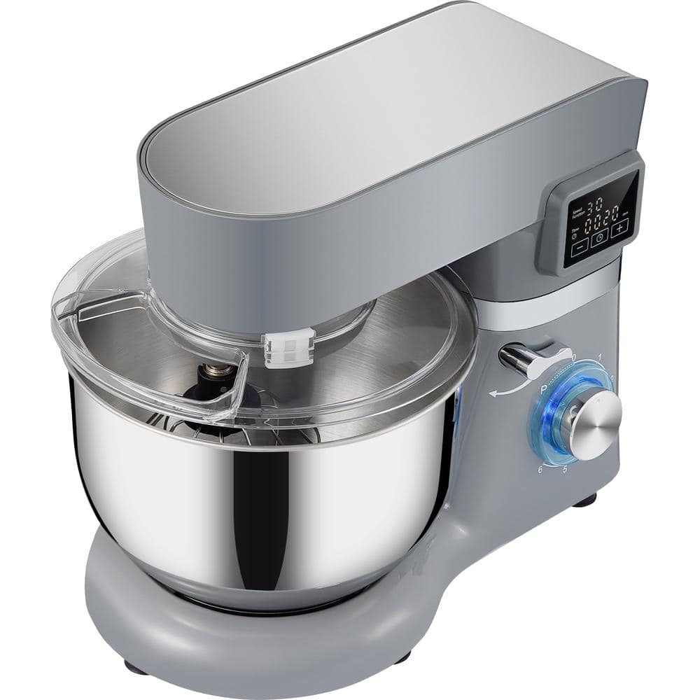 SVOPES 660 W Stand Mixer, 6-Speed Electric Dough Mixer with LCD Timer ...