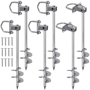 MOEPISY Multi-Purpose Ground Anchors Screw Mobile Home Anchors, Earth ...