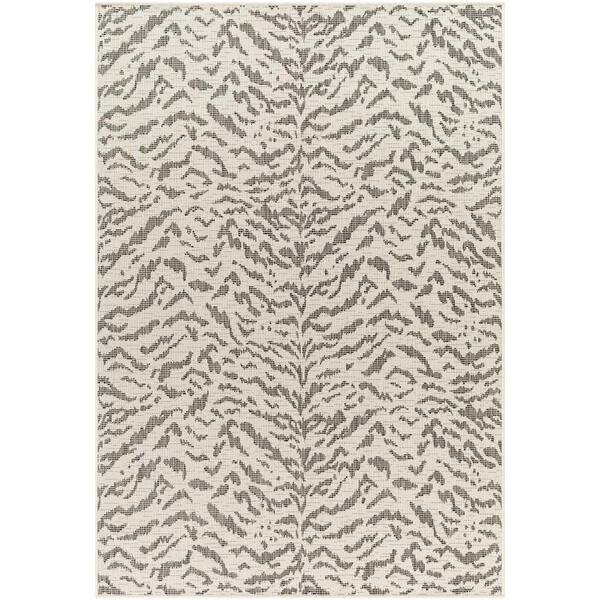 Livabliss Ravello Gray Animal Print 8 ft. x 10 ft. Indoor/Outdoor Area ...