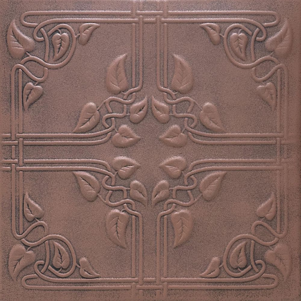 Reviews for A La Maison Ceilings Ivy Leaves Antique Copper Orange 1.6 ...