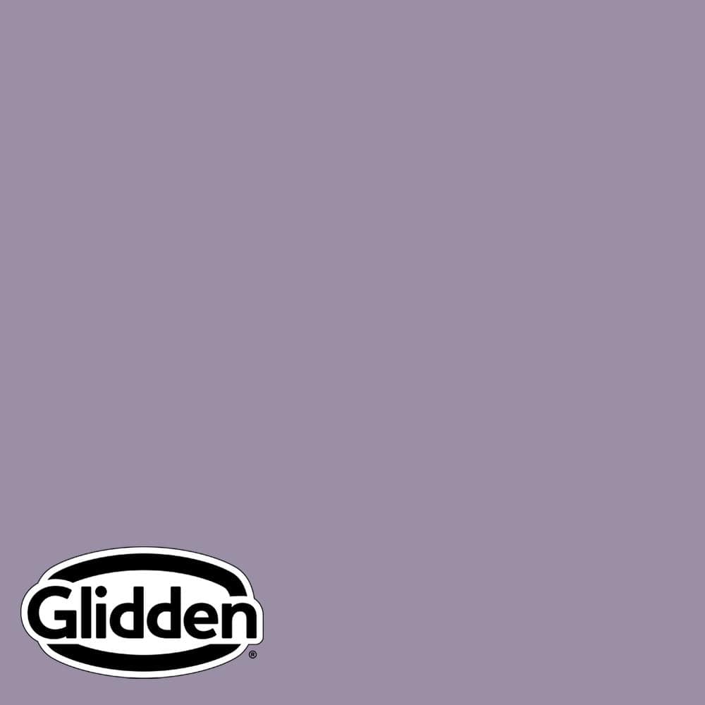 Glidden Premium 1 gal. PPG1174-5 Smoky Grape Satin Exterior Latex Paint ...