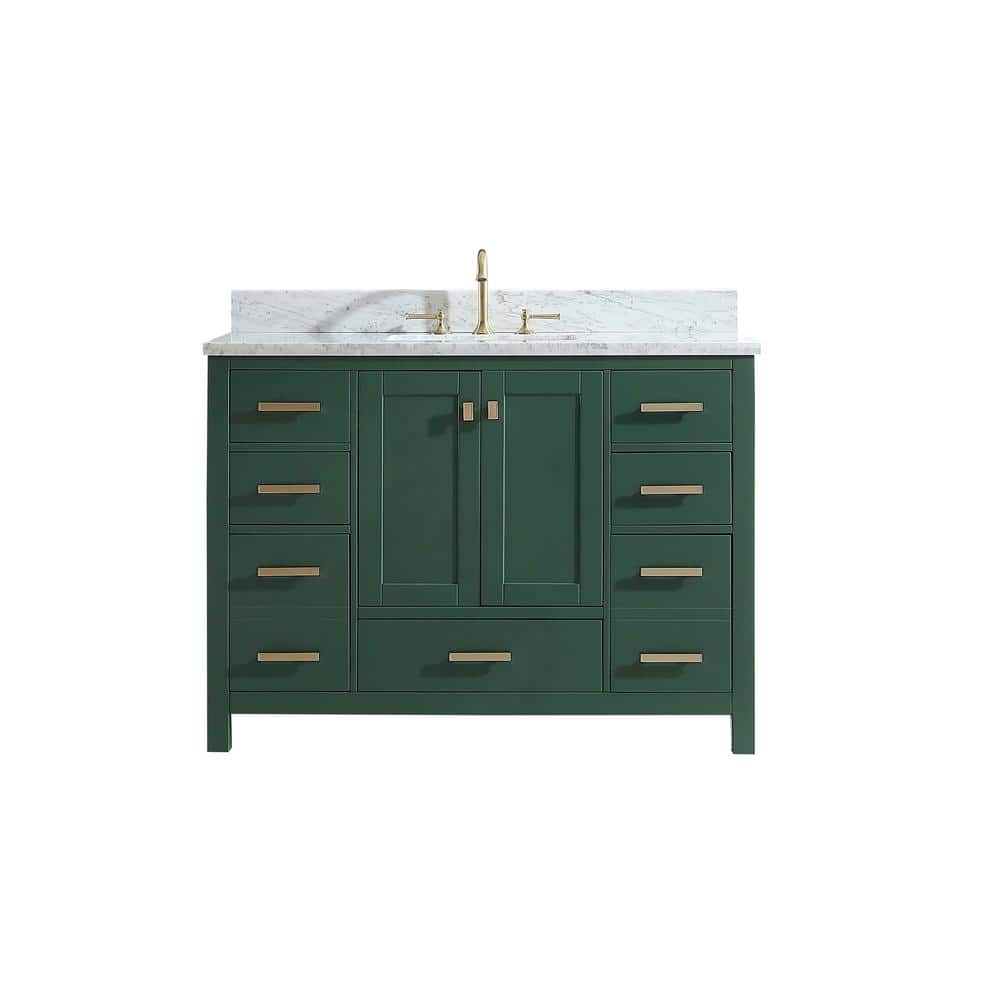 SUPREME WOOD Eileen 48in.W X22in.DX35.4 in.H Bathroom Vanity in Green ...