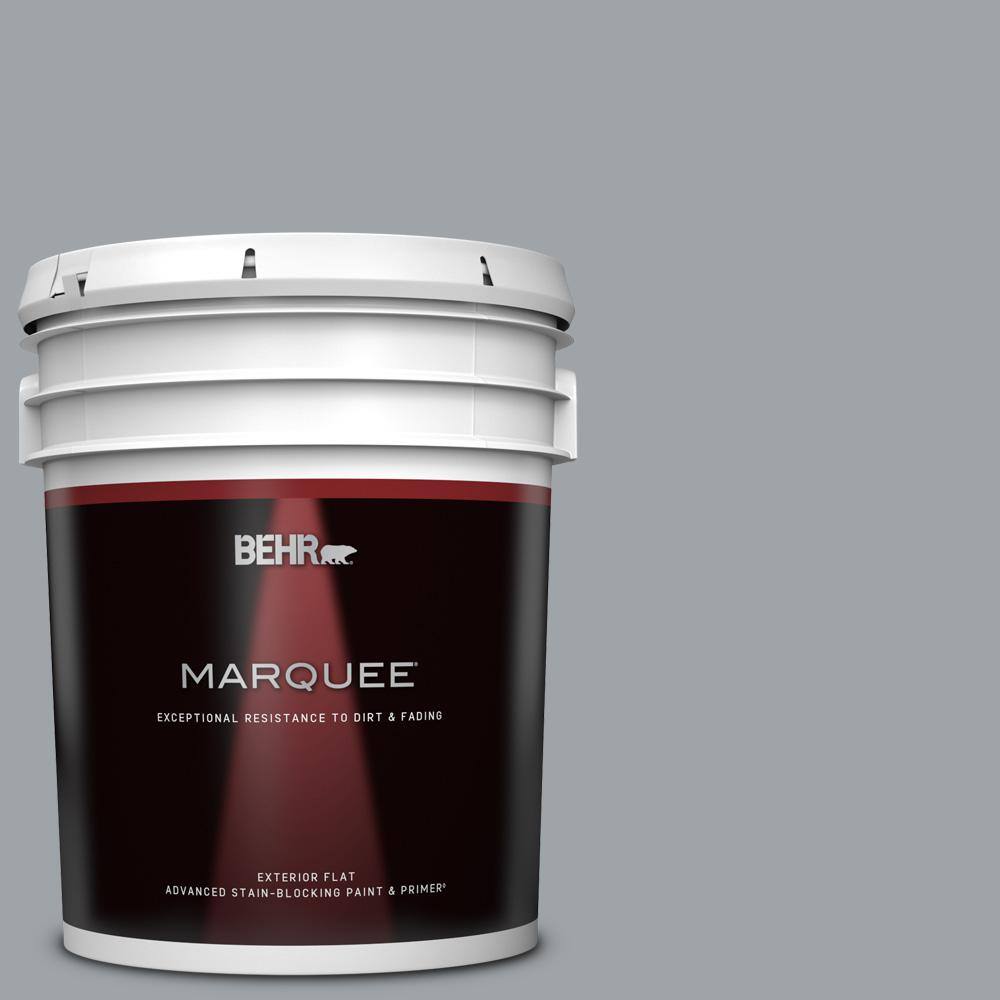 BEHR MARQUEE 5 gal. #N510-4 Supernova Flat Exterior Paint & Primer ...