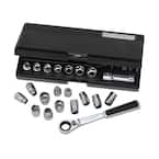 Husky 1/4 in. Drive 6-Point Pass Thru Ratchet and Socket Set (30-Piece) H6PTTHRU30PC