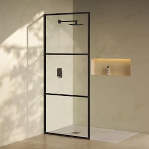 Swiss Madison Porte 34 x 76 Framed Fixed 3/8 in. (10 mm) Clear Tempered ...