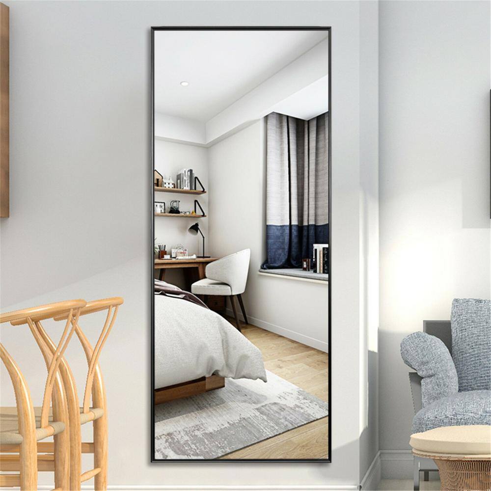 22 in. W x 65 in. H Full Length Rectangular Aluminum Alloy Framed Wall ...