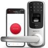 Ultraloq Satin Nickel Bluetooth Enabled Fingerprint and Touchscreen ...
