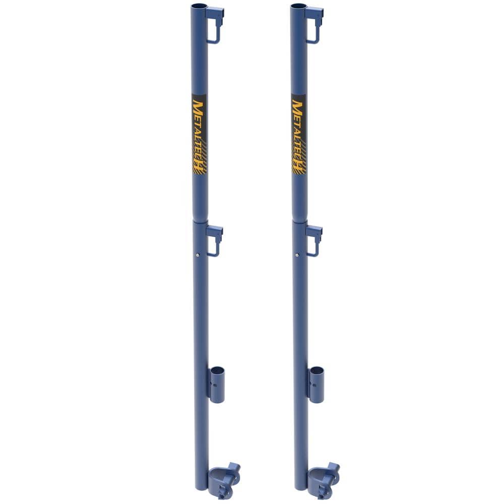 MetalTech 5 ft. Sectional Steel Guard Rail Post with Wedge Clamp ...