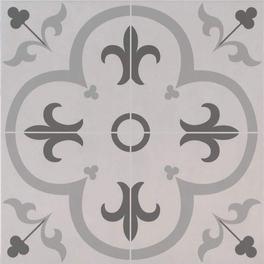 MSI Firenze Gray 18 in. x 18 in. Matte Ceramic Floor and Wall Tile (20. ...