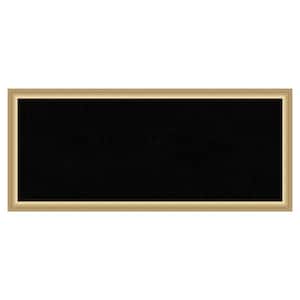 Amanti Art Landon Gold Narrow Framed Black Corkboard 33 in. x 15 in ...