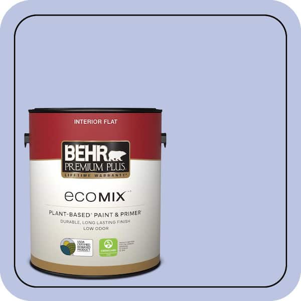 BEHR PREMIUM PLUS 1 gal. #600A-3 California Lilac Flat EcoMix Plant ...