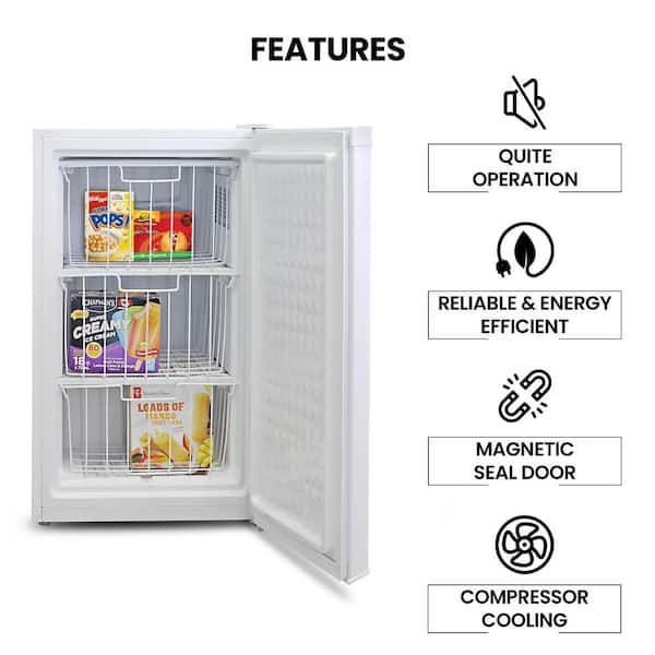 Koolatron KTUF88 Upright Freezer 3.1 cu ft White