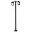Mesa 1-Light Black 16 in. Aluminum Hardwired Outdoor Weather Resistant ...
