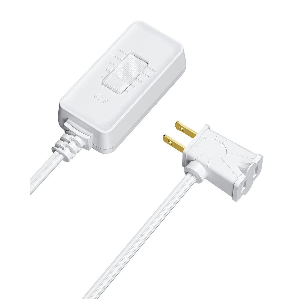 Vrbgify White Plug- in. Dimmer Switch for Table & Floor Lamps, Slide ...