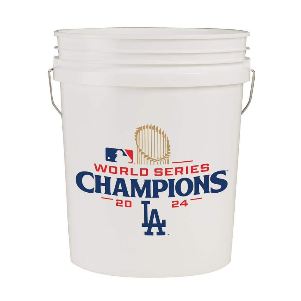Leaktite LA Dodgers WS Champ 5 Gal. White Bucket 1982412 - The Home Depot