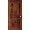 Krosswood Doors 30 in. x 80 in. Rustic Knotty Alder 2-Panel Left Handed ...