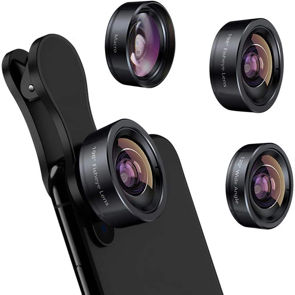 Yichuhaoxi 3-in-1 Phone Lens Kit with Fisheye Lens, Super Wide-Angle ...