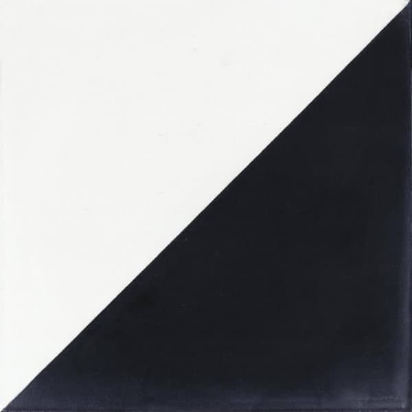 Villa Lagoon Tile Man Overboard Black and White 8 in. x 8 in. Cement ...