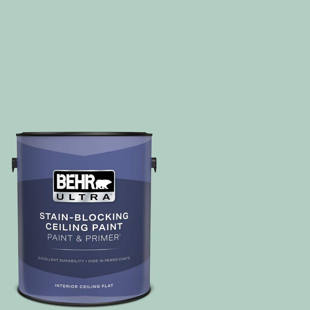 BEHR ULTRA 1 gal. #M430-3 Wintergreen Dream Ceiling Flat Interior Paint ...