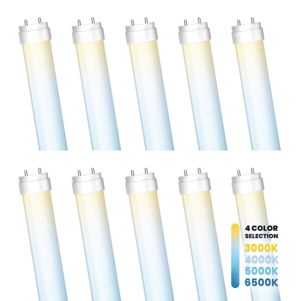 Feit Electric 18-Watt 4 ft. G13 Type AB T8 Plug and Play Or T8/T12 Ballast Bypass Linear LED ...