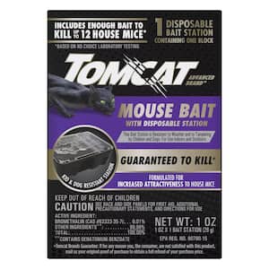 TOMCAT Advanced Brand Mouse Bait with Refillable Station, Indoor and ...