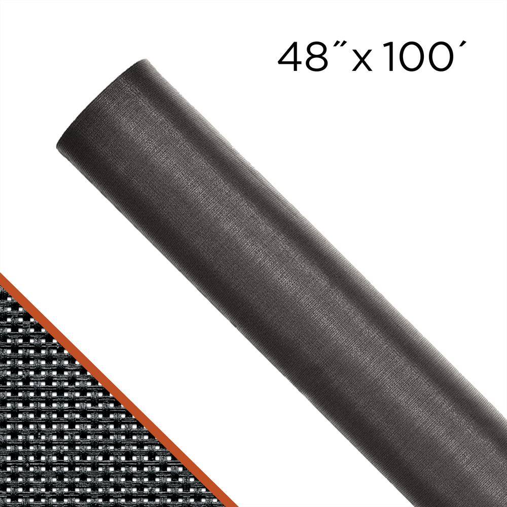 Saint-Gobain ADFORS 48 in. x 100 ft. Charcoal Fiberglass Sun Guard 85 ...