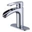 GIVING TREE 4 in. Centerset 2-Handle Waterfall Bathroom Faucet with Pop ...