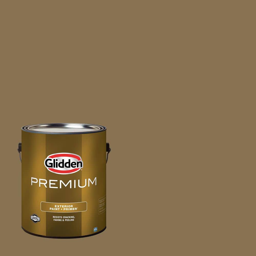 Glidden Premium 1-gal. Favorite Fudge PPG1099-7 Semi-Gloss Exterior ...