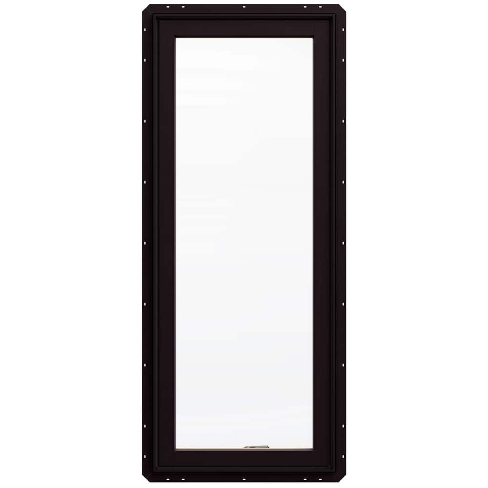 JELD-WEN 24 in. x 60 in. W-5500 Right-Hand Casement Wood Clad Window ...