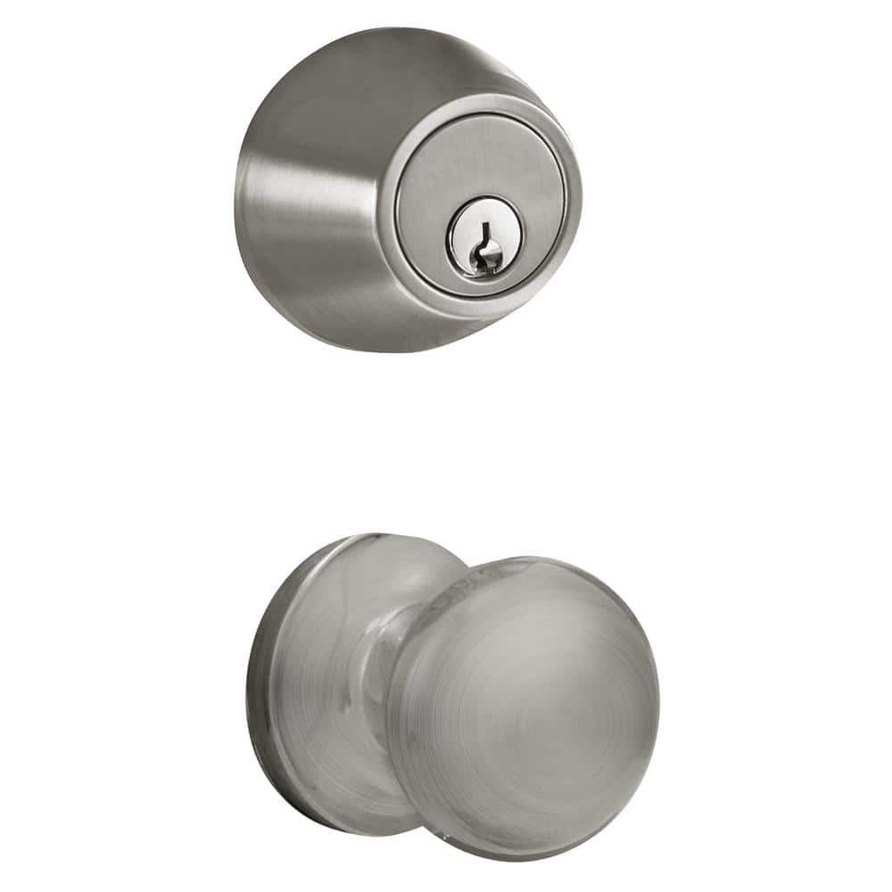 MiLocks Satin Nickel Keyless Entry Electronic Deadbolt and Knob ...