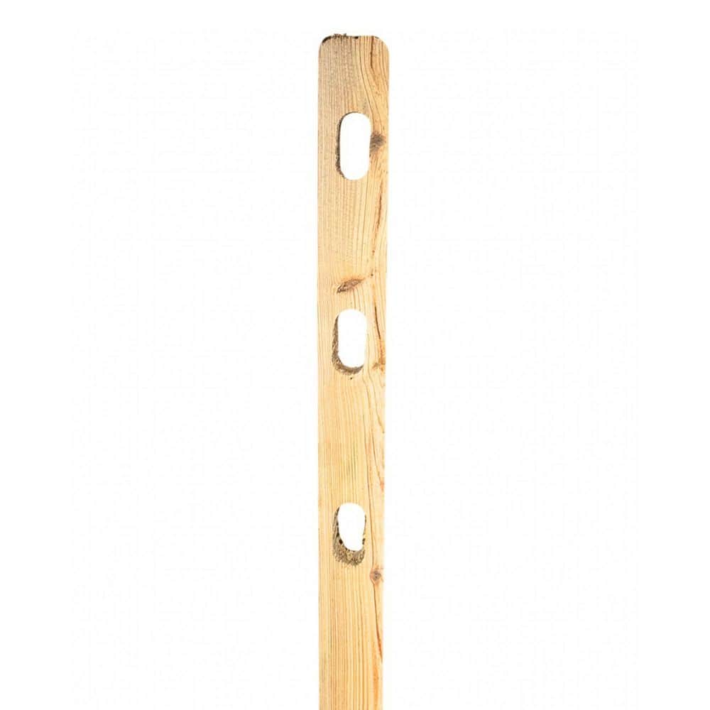 Reviews for 3 in. x 6 in. x 7 ft. Pressure-Treated Pine 3-Hole Fence ...