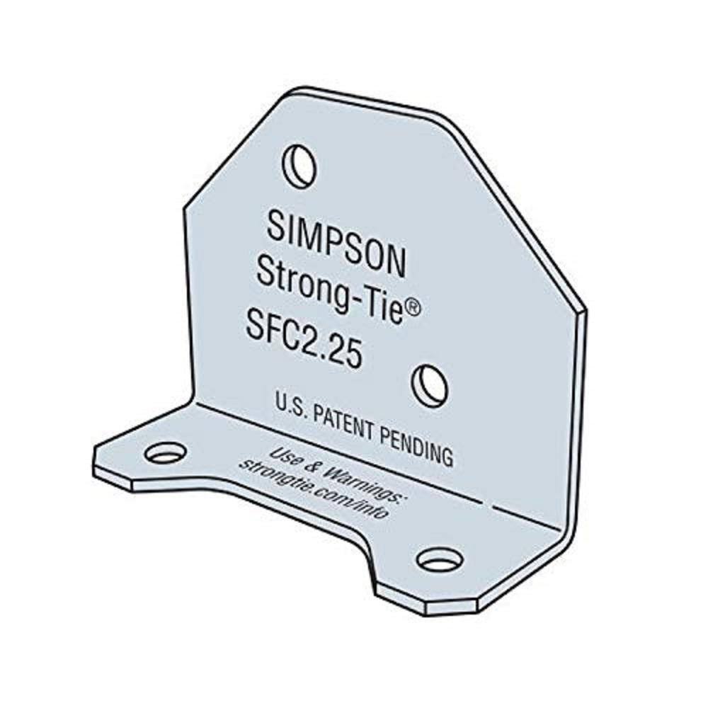 Simpson Strong-Tie 2-1/4 in. Steel Framing Connector (300-Pack)-SFC2.25 ...