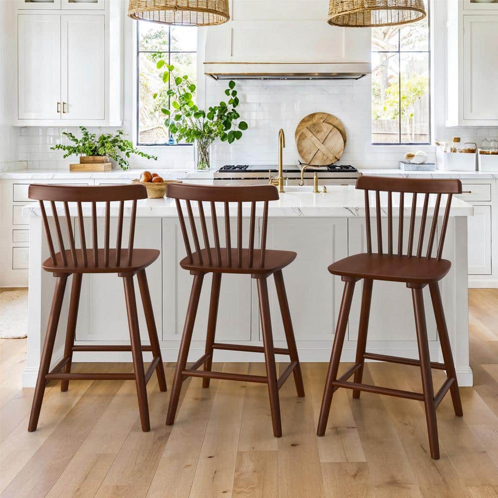 Walnut wood dermatologic kitchen bench stools