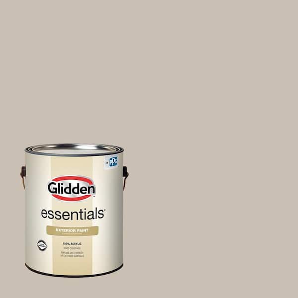 Glidden Essentials 1-gal. Ashen PPG1023-3 Flat Exterior Paint PPG1023 ...