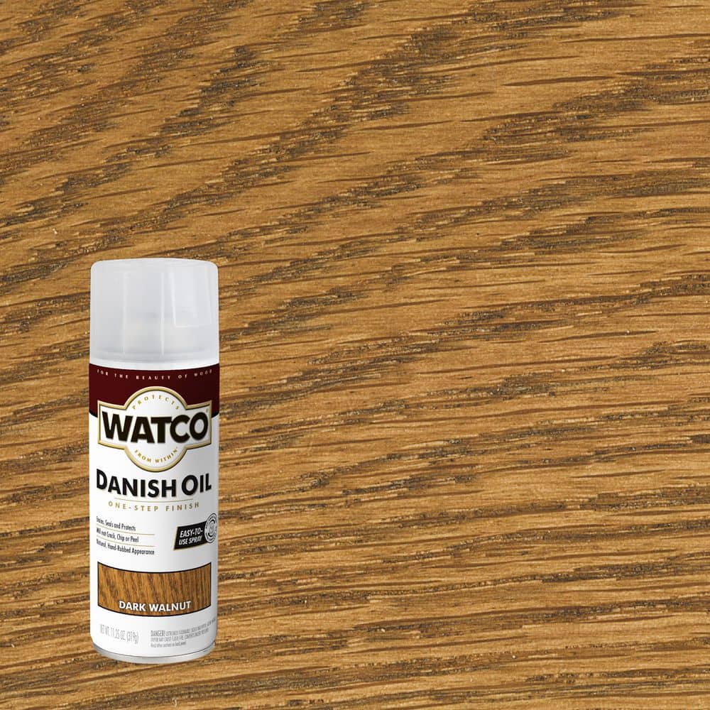 Watco 11.25 Dark Walnut Danish Oil Spray Paint 397936 - The Home Depot