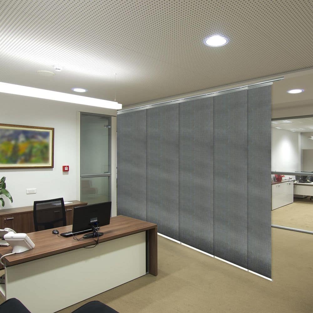 FINE FIXTURES Metallic 58 in. - 110 in. W x 94 in. L Adjustable 5 ...