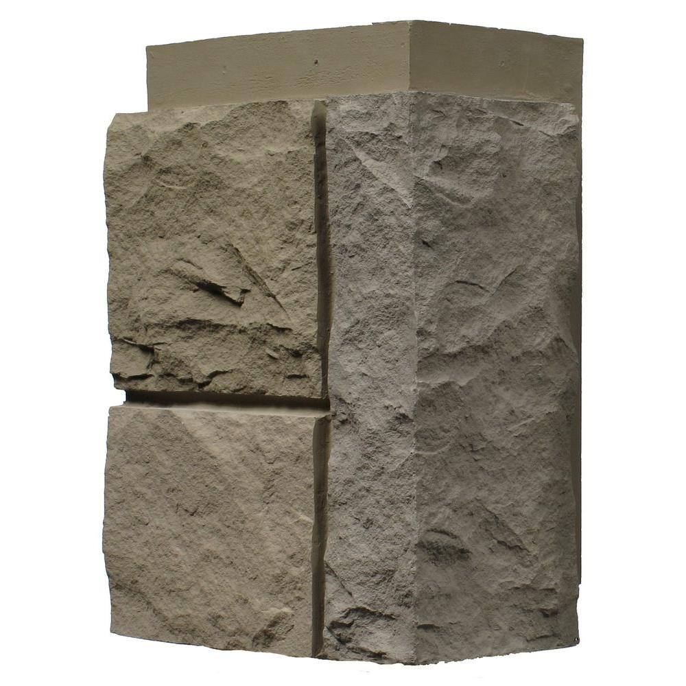 NextStone Random Rock Desert Buff 11 in. x 7 in. Faux Stone Siding ...