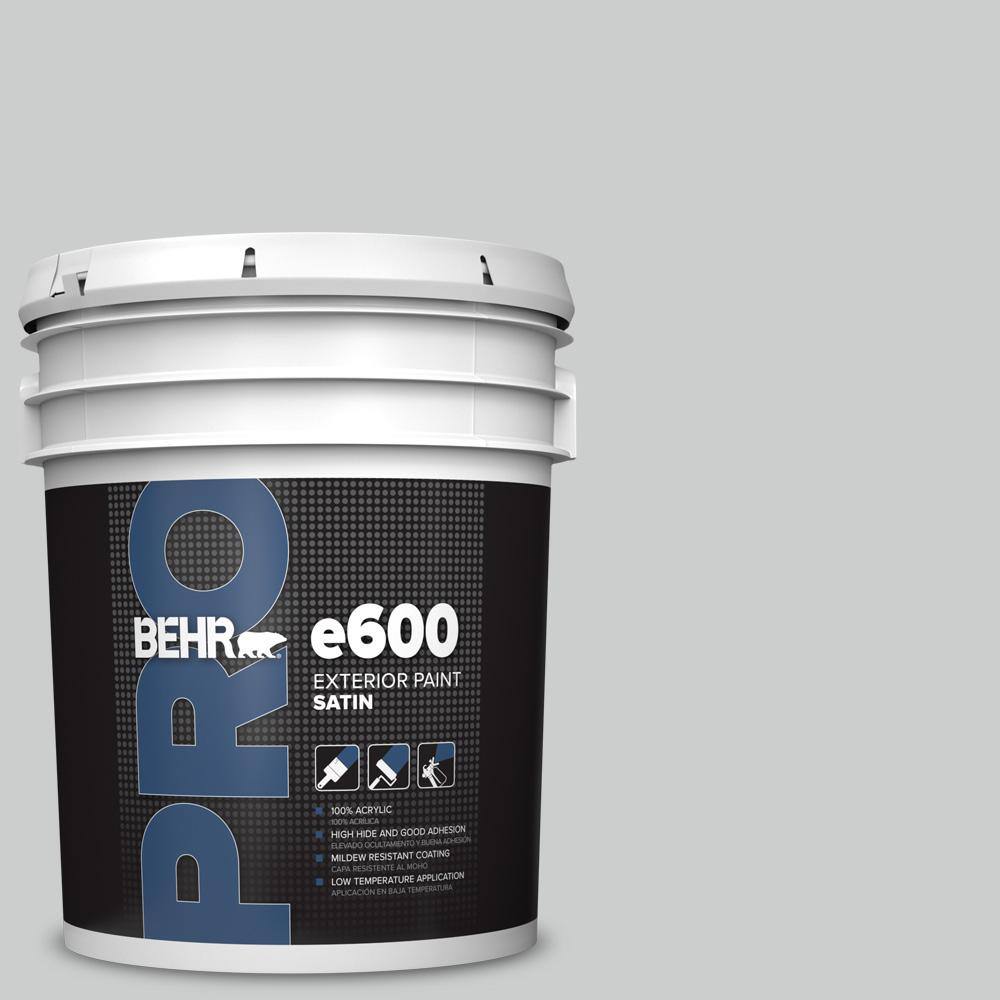 BEHR PRO 5 gal. #N500-2 Loft Space Satin Enamel Exterior Paint PR64005 ...
