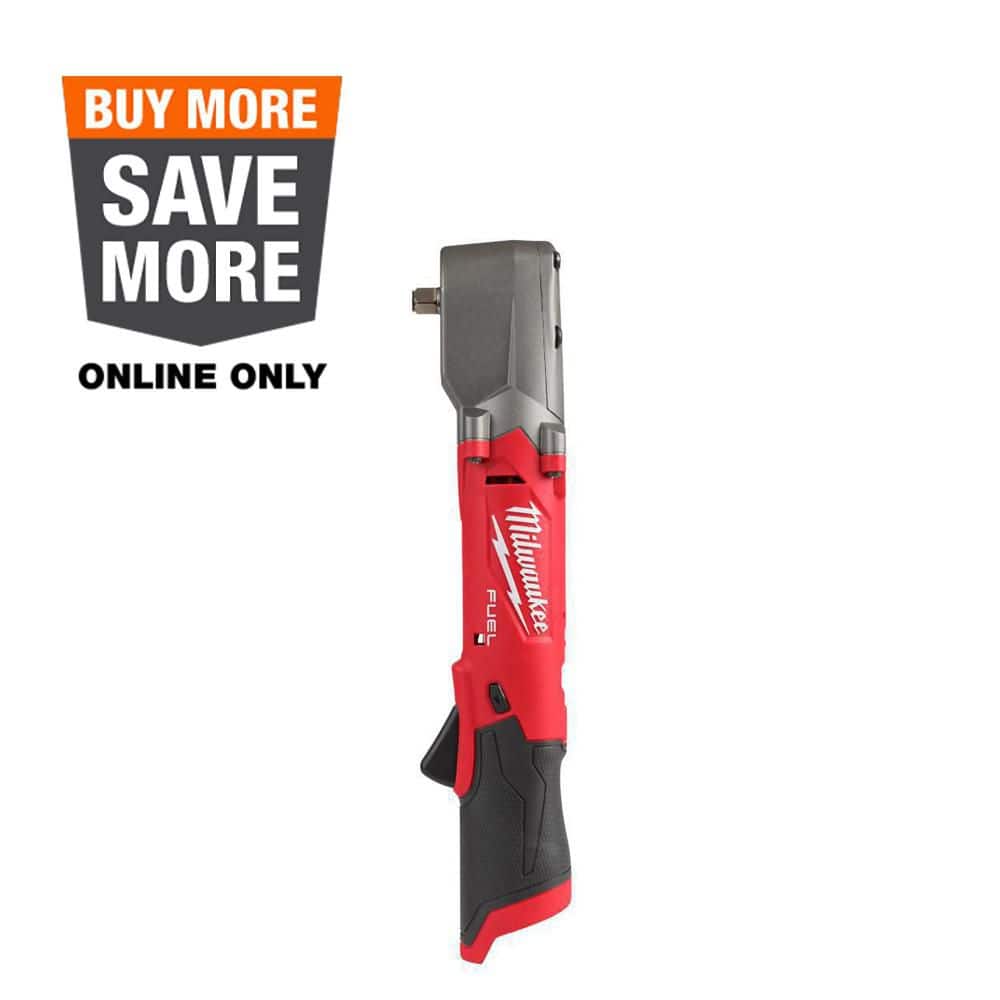 Milwaukee M12 FUEL 12V Lithium-Ion Brushless Cordless 3/8 in. Right ...